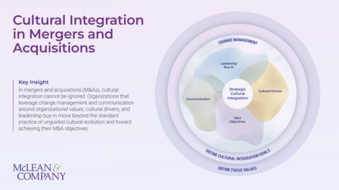 Implement and Sustain Cultural Integration Post-Merger or Acquisition ...